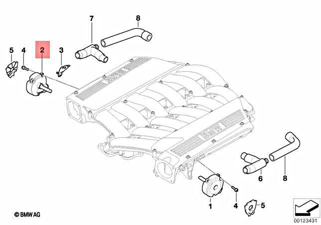 Genuine BMW E65 E66 E67 RR1 RR1N RR3 Crankcase Vent Valve OEM ...