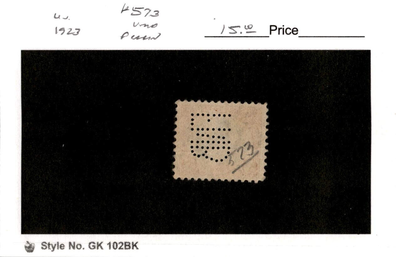 United States Postage Stamp, #573 Perfin Used, 1923 Capitol (AB) | eBay