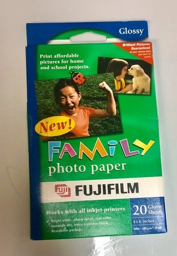 Fujifilm Photo Paper One Pack Of 4x6 20 Glossy Sheets | eBay