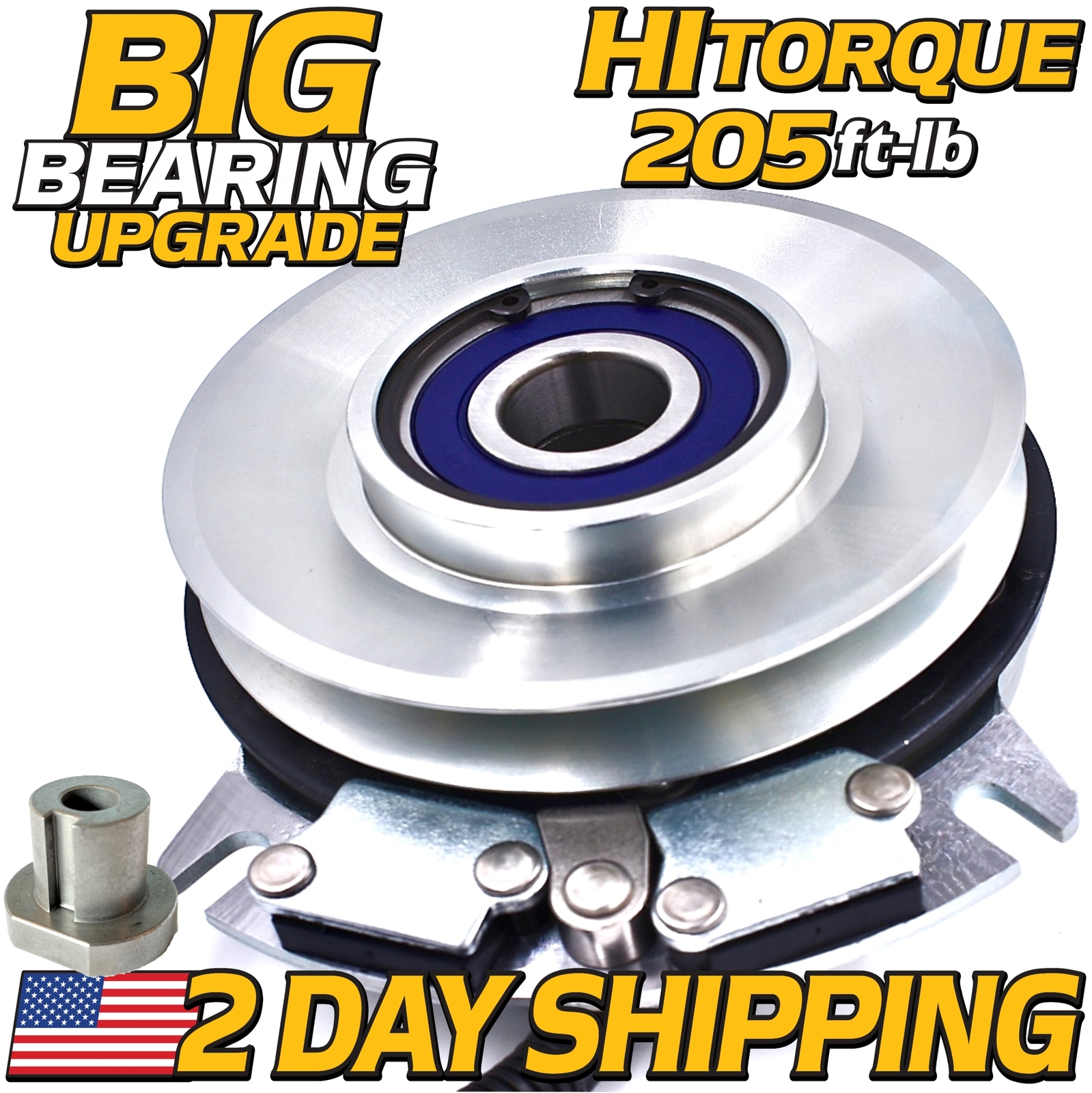 5105090YP Billet Pulley PTO Clutch fits Ferris Snapper Simplicity w/Big ...