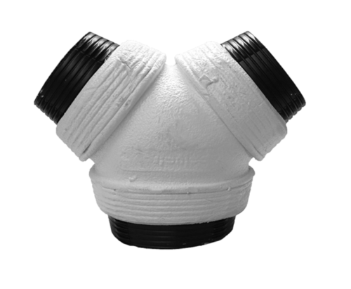 Y BRANCH TAKE OFF DUCT FITTING PIPE JUNCTION INSULATED 450-400/400-350/ ...