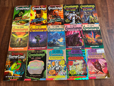 GOOSEBUMPS 15 Books by R.L. Stine Vintage Mixed Lot Series 2000 Reader ...