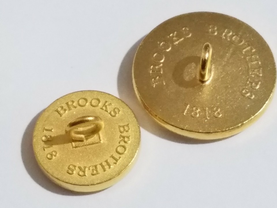 Brooks Brothers 1818 brand new set of 9 Replacement Glazed Brass Metal ...
