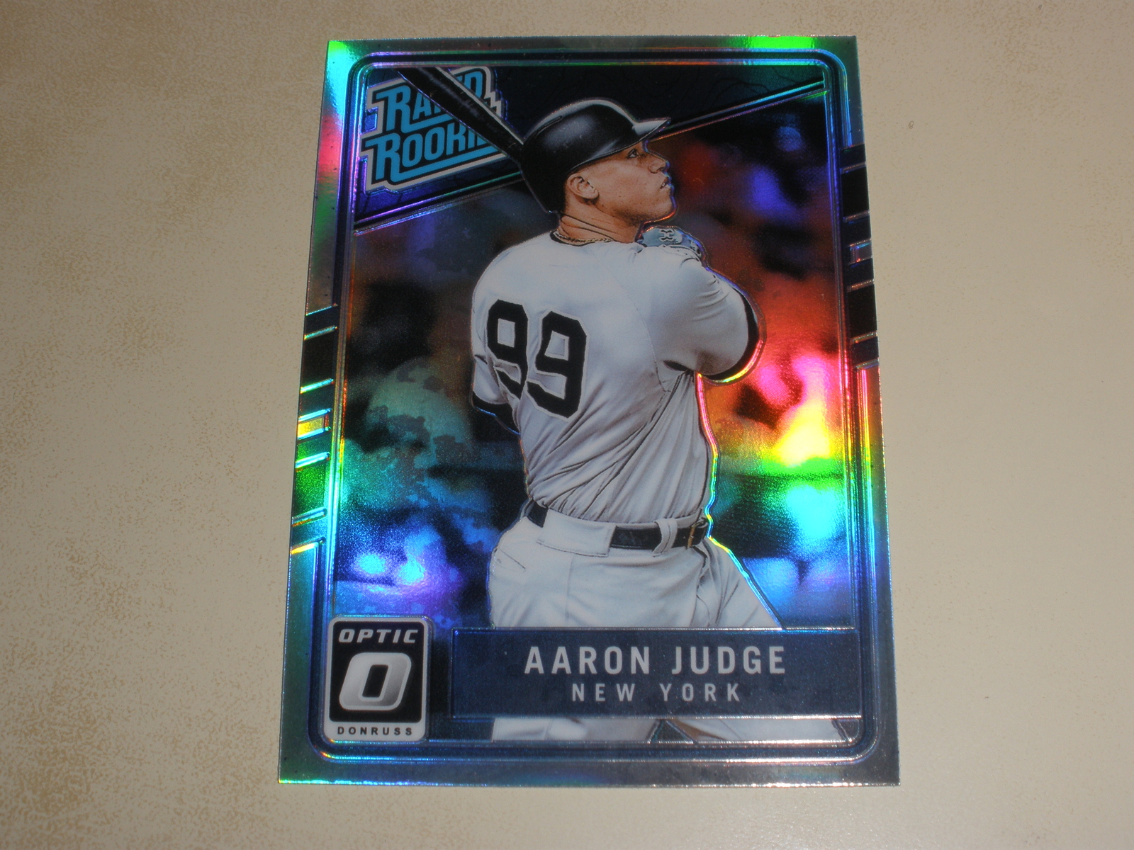 2017 Donruss Optic Rated Rookie Silver Holo Prizm #38 Aaron Judge RC | eBay