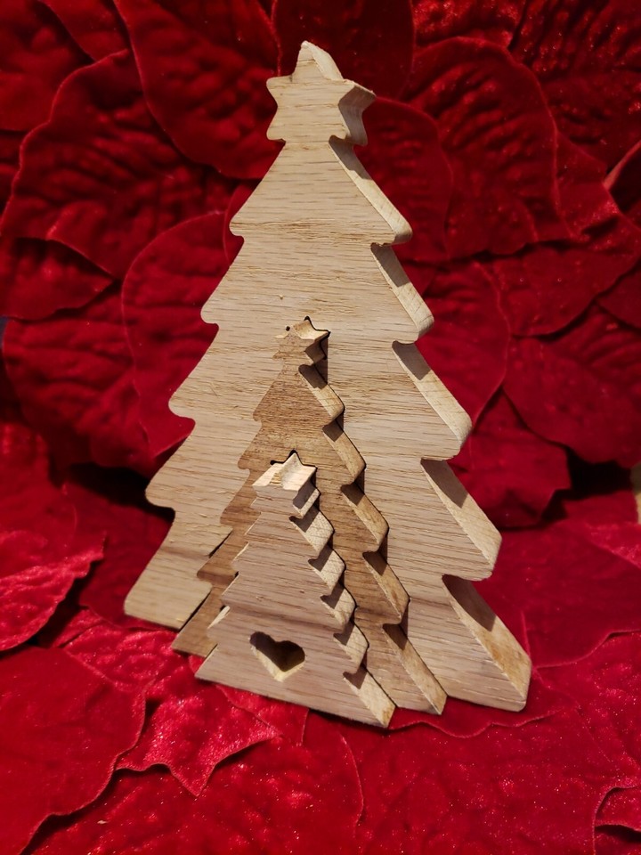 Wooden Nesting Christmas Trees | eBay