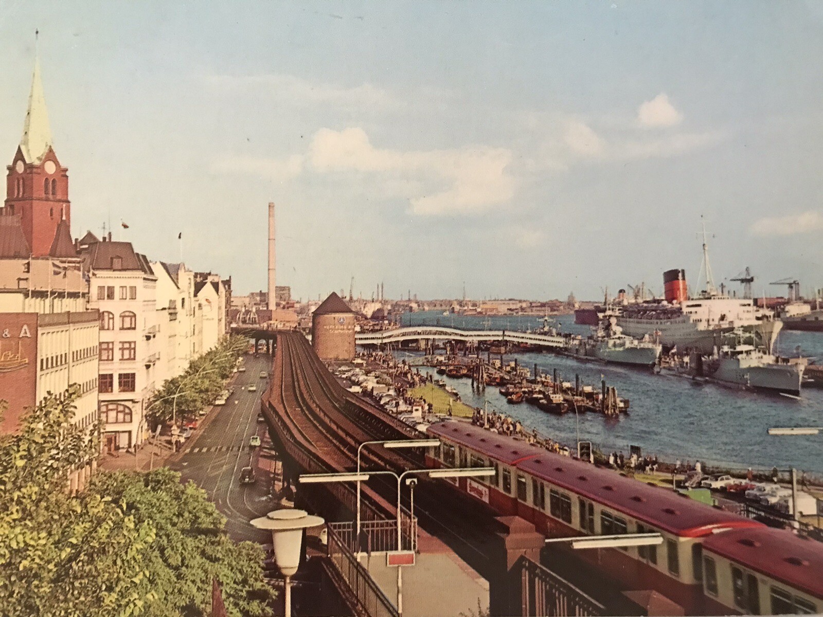 Ansichtskarte-Hamburg Hafen 60er Jahre | eBay