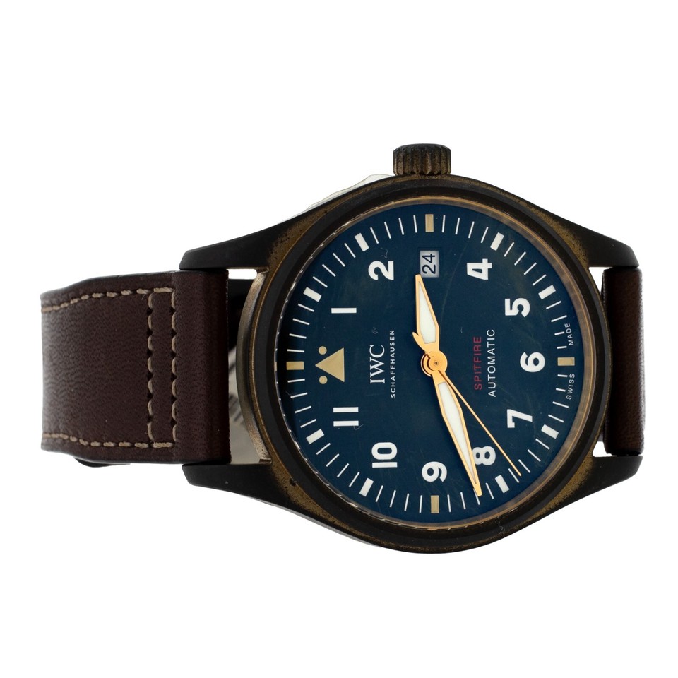 IWC Pilot's Watch Automatic Spitfire 39mm Bronze Green Dial IW326802 Full Set | eBay