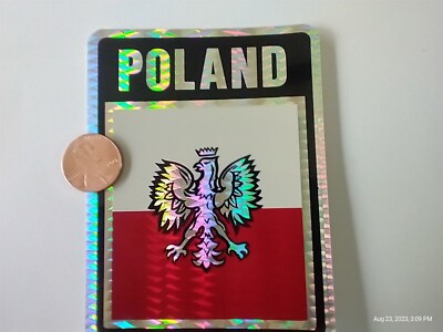 Small 3X4" Decal Sticker Reflective Foil POLAND POLISH FALCON | eBay