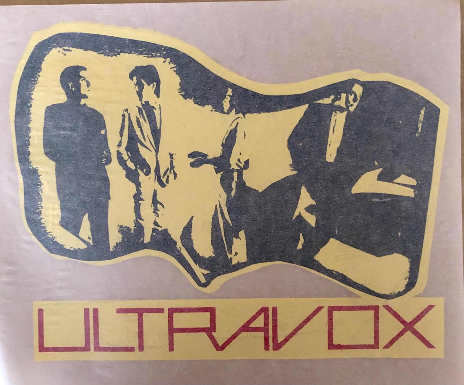 Original Vintage Ultravox British New Wave Band Iron … - Gem