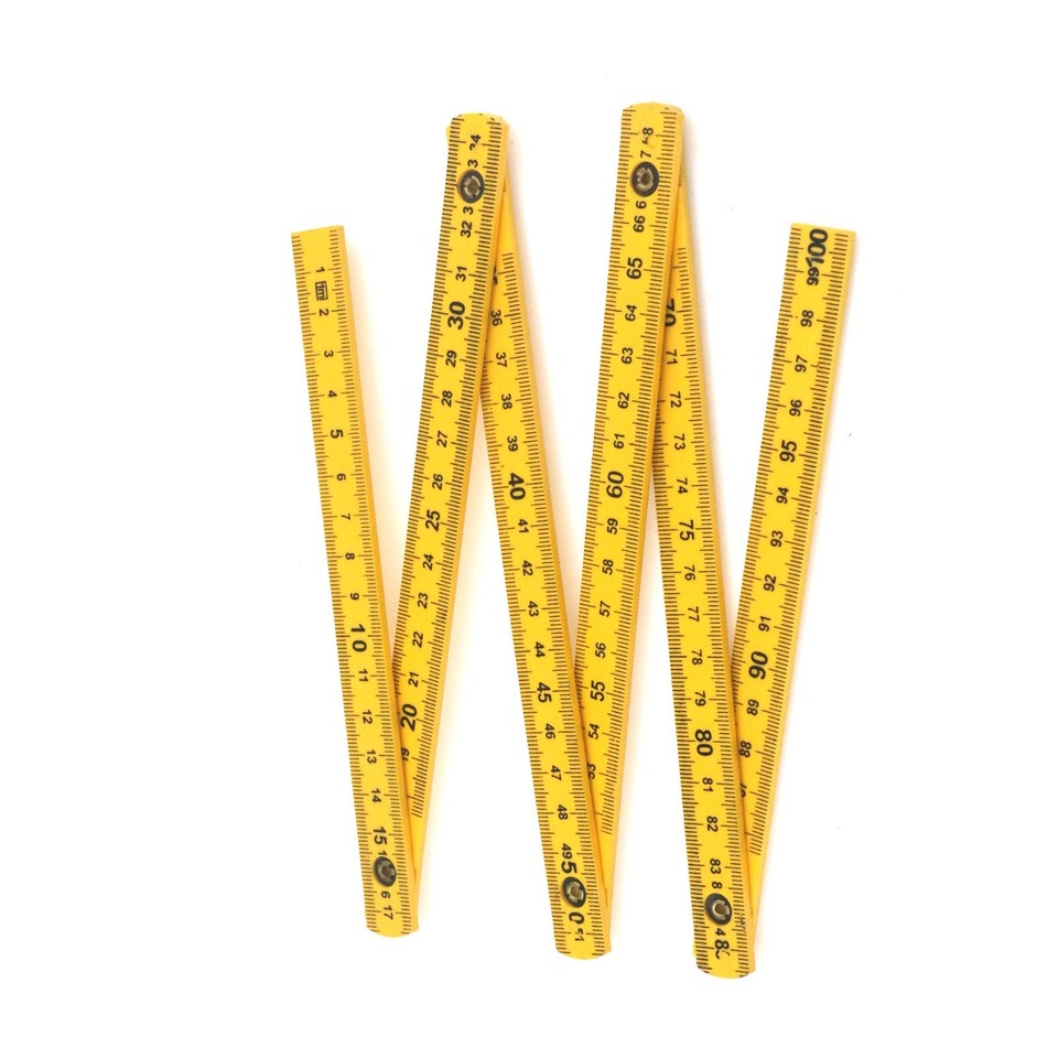 Folding Ruler Measuring Stick Foldable 1M Metric Ruler Plastic ...