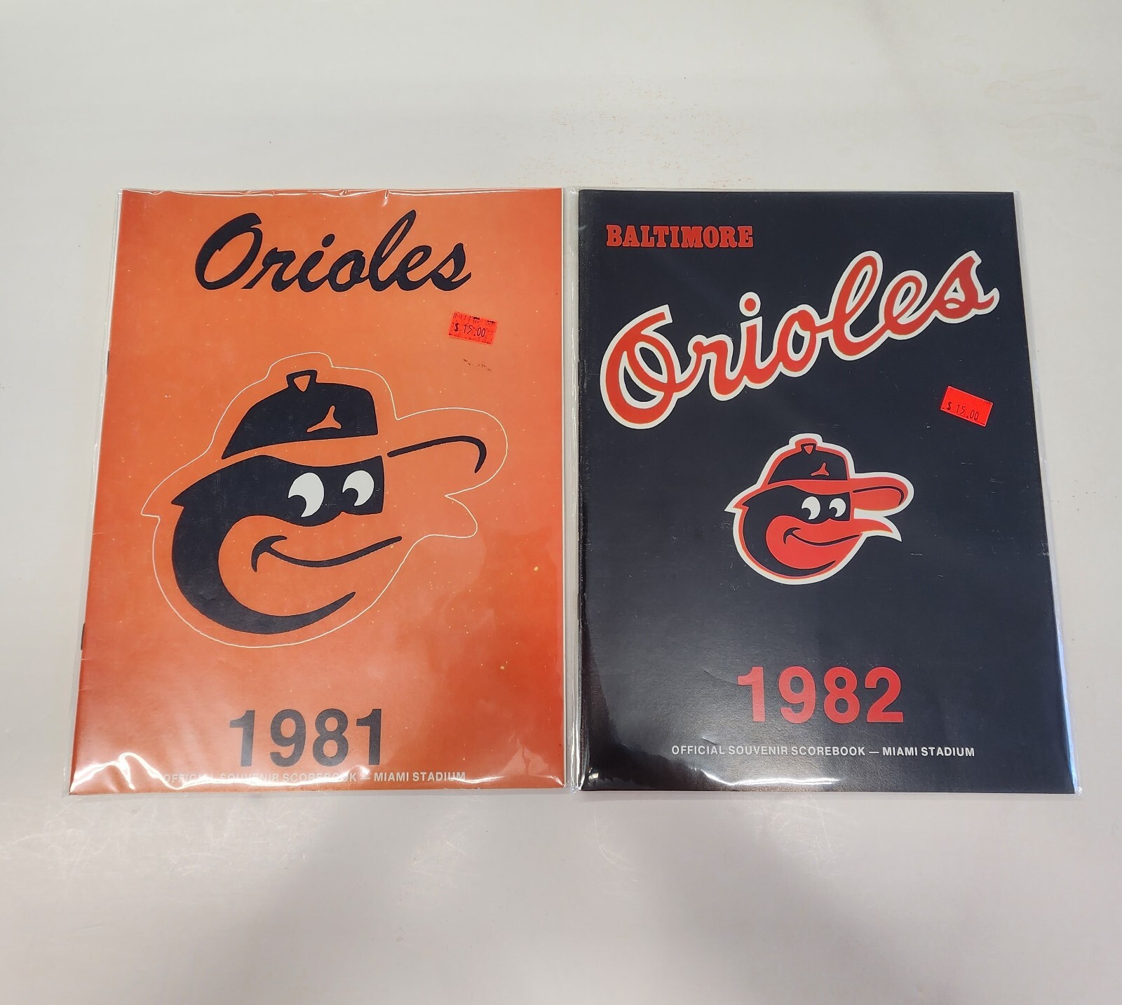 1981 and 1982 Baltimore Orioles Souvenir Scorebooks | eBay
