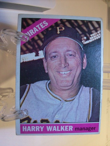 1966 Topps Baseball #318 - Harry Walker MGR - Pittsburgh Pirates 66-087 ...