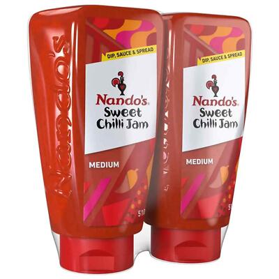 Nando's Sweet Chilli Jam Squeezy Medium Spicy Tangy Sauce Dip Spread ...
