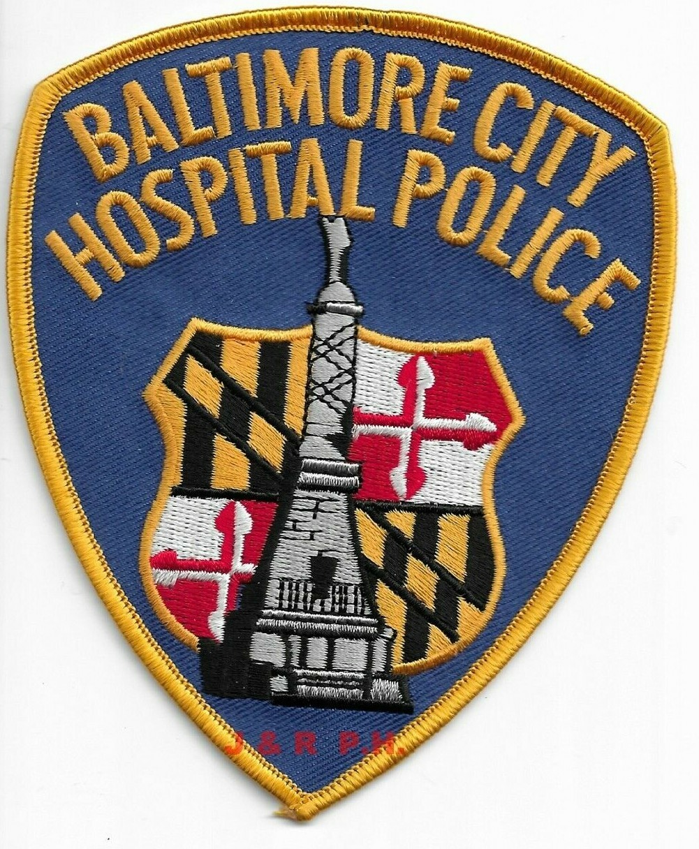 Baltimore City Hospital Police, Maryland (4" x 5") shoulder police ...