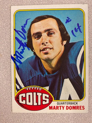 Marty Domres signed BALTIMORE COLTS card 1976 Topps | eBay