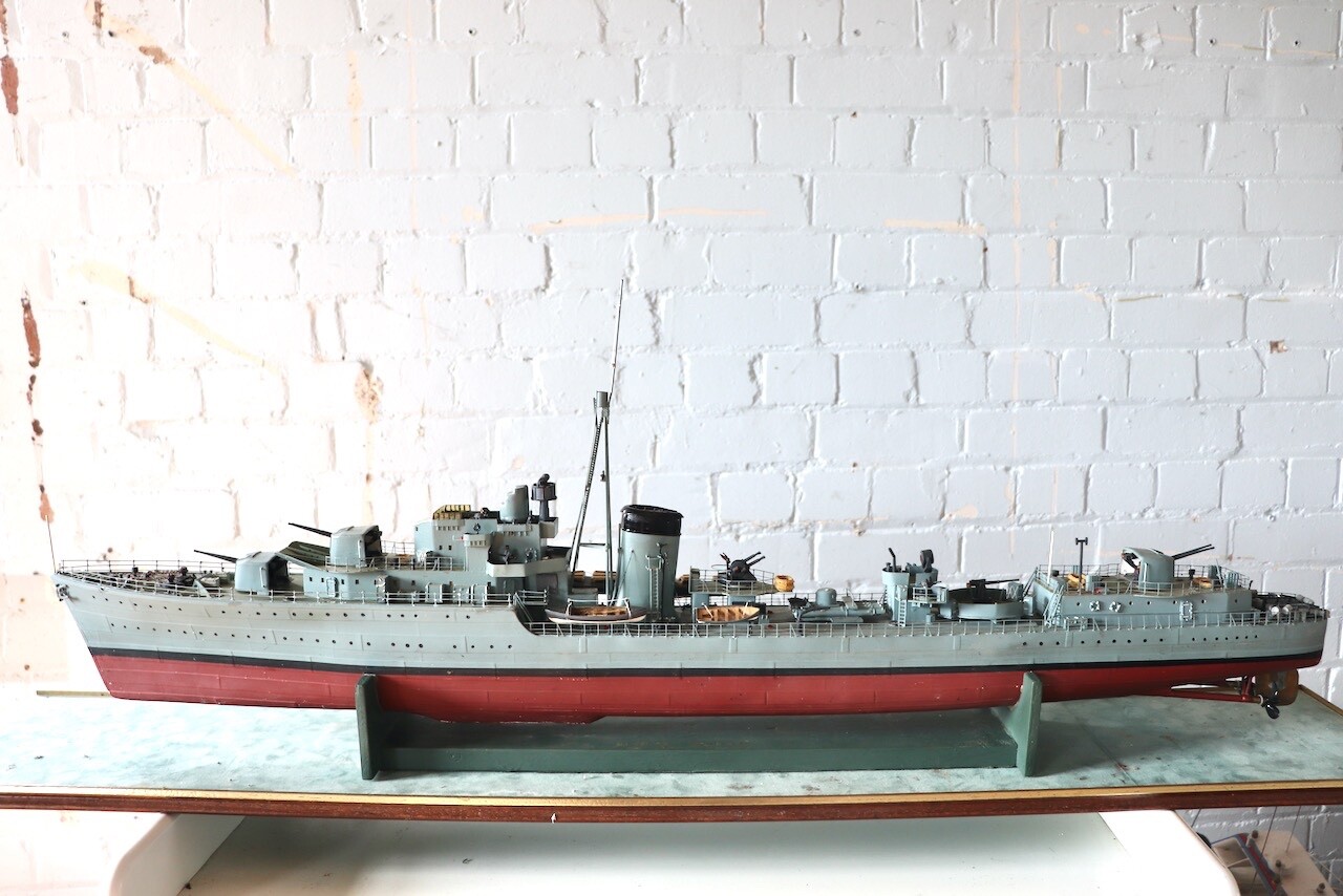 RADIO CONTROL MODEL SHIP HMS KELLY WWII K CLASS DESTROYER LORD ...