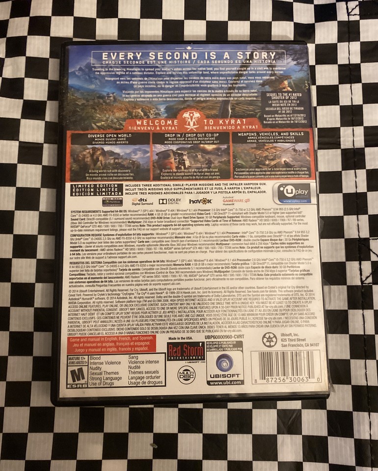 Far Cry 4 Limited Edition For PC DVD Online (Ubisoft Games ...