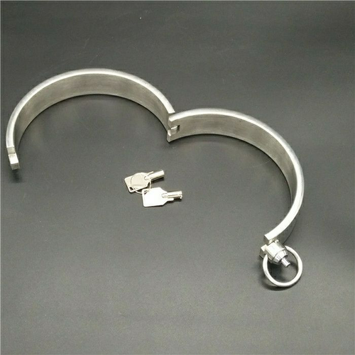 Heavy Duty Stainless Steel Neck Collar Bondage Restraint Choker with ...