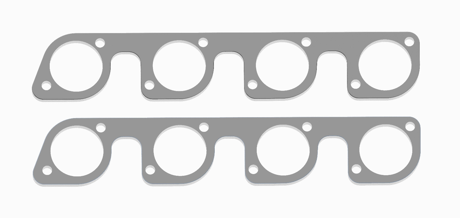 PAIR of 3/8" thick 304ss Header Flanges For Ford SC1 Race Heads- 2 1/4 ...