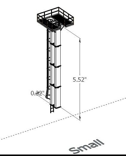 HO Scale Bucket Conveyor Kit Expandable for Grain Elevator Structures 1 ...