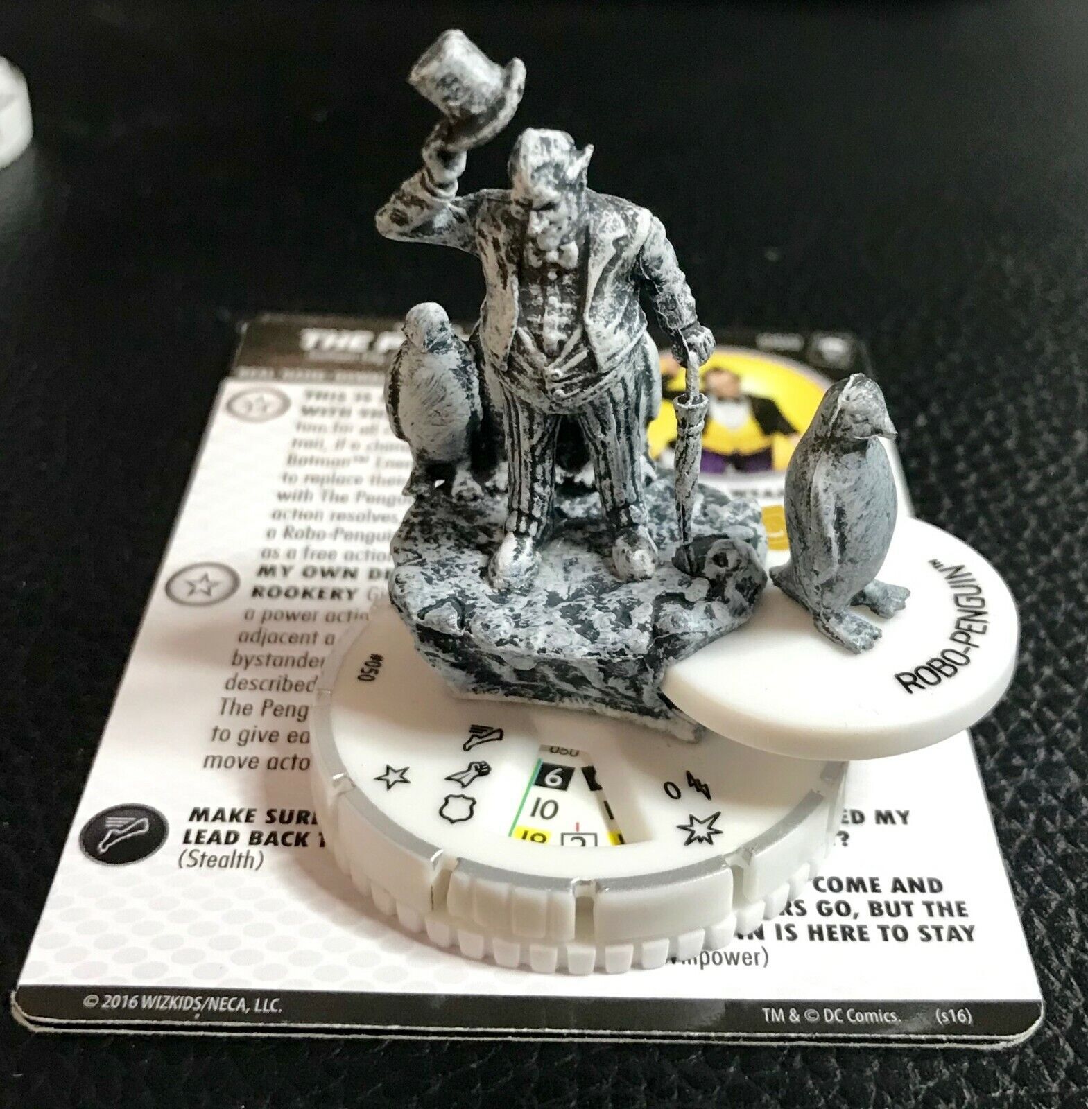 DC Heroclix Joker's Wild 050 The Penguin Super Rare Sketch & Robo ...