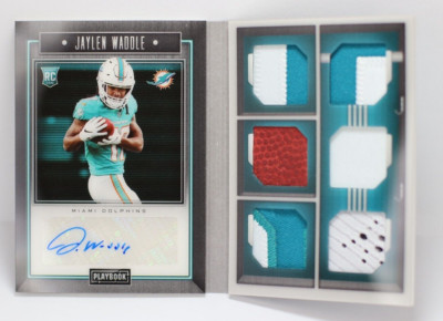 2021 Playbook Jaylen Waddle Rookie Signature Locker (RC) | Card No. RL ...