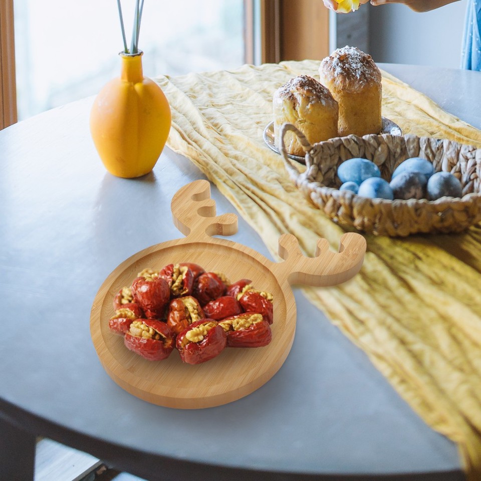 Household Food Plate Cake Display Plate Lovely Cartoon Fruits Plate ...