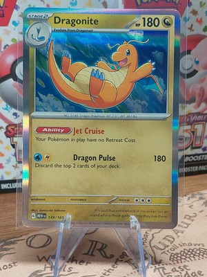 Dragonite 151 Holo Rare Pokémon TCG 149/165 Scarlet & Violet | eBay