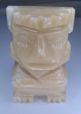 Vintage Mayan Stone Carving Tiki God Tribal Statue Aztec Paperweight | eBay