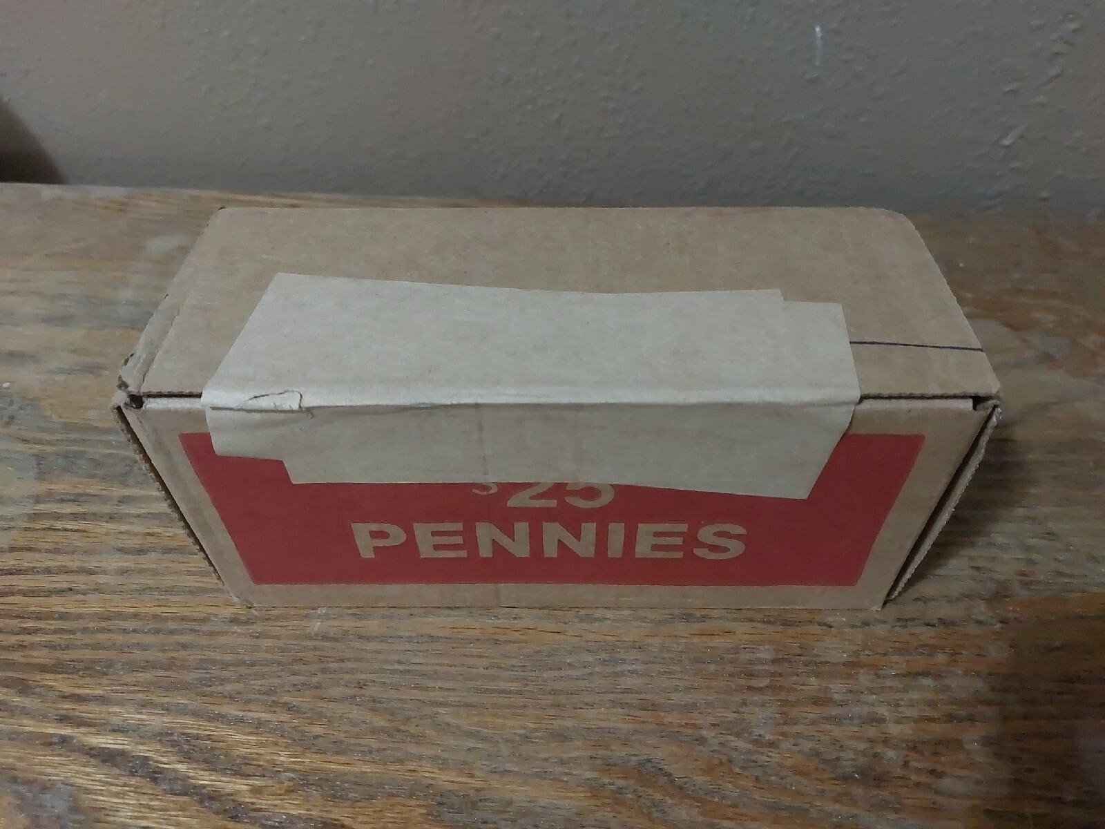 SEALED Bank Box 50 Rolls of Pennies, $25 face value, Unopened | eBay