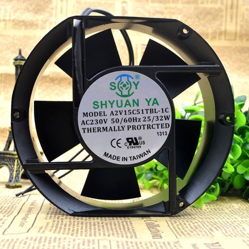 1 pcs SHYUAN YA Fan A2V15C51TBL-1C AC 230V 17cm 17251 2 wire cooling ...