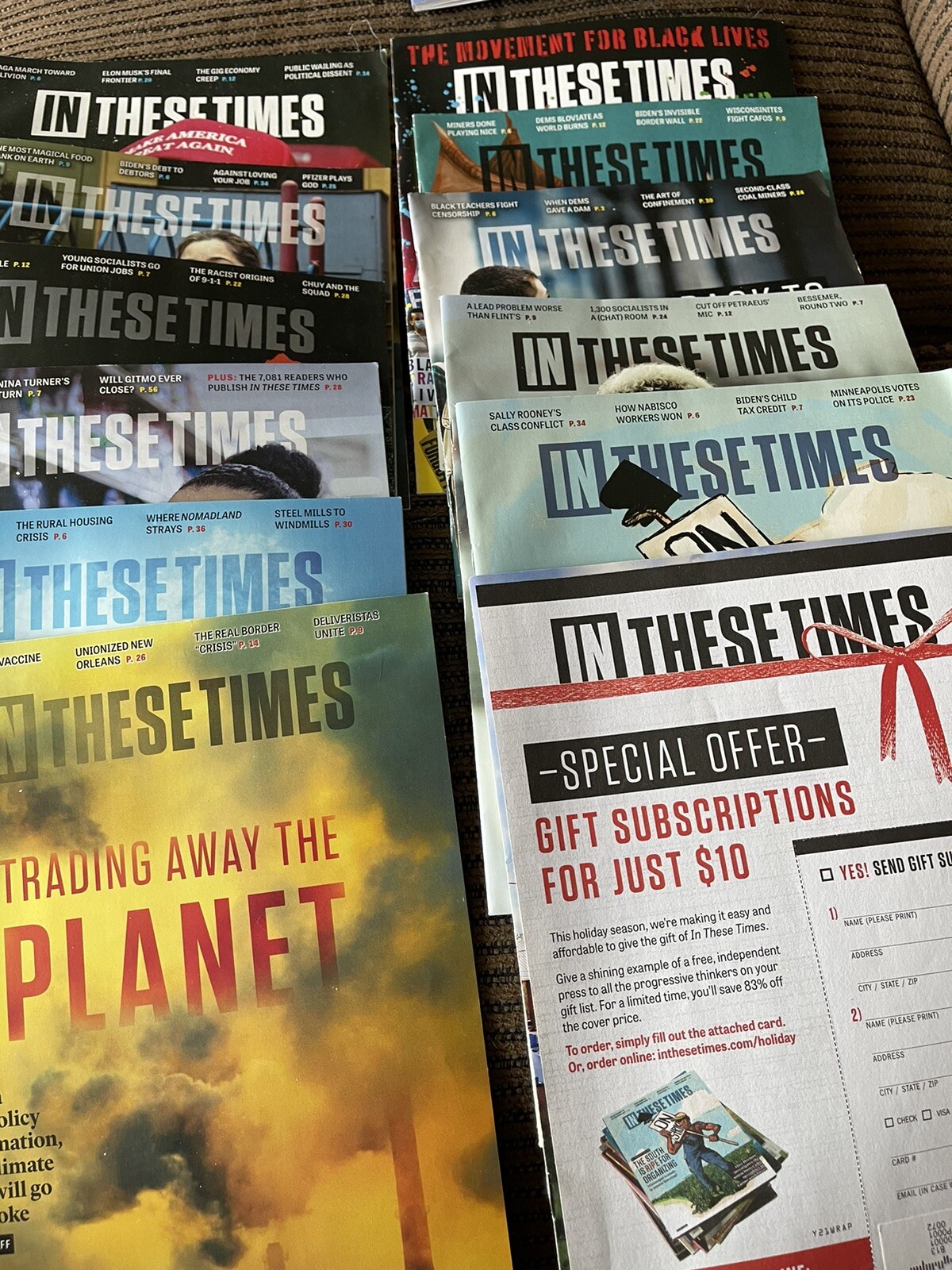 Lot of 12 In These Times magazine 2021 complete VG shipping included | eBay