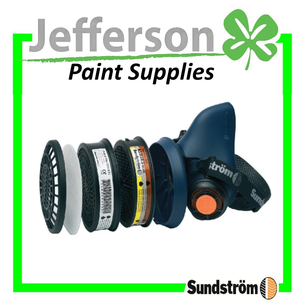 Sundstrom SR100 Pro Half Face Spray Respirator Mask Kit - Size Medium ...