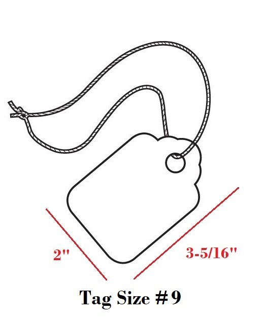 Blank White Merchandise Price Tags String Strung Jewelry Garage Sale ...