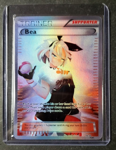 POKEMON- BEA - FULL ART HOLO TRAINER HANDMADE CUSTOM ORICA CARD - NOT ...