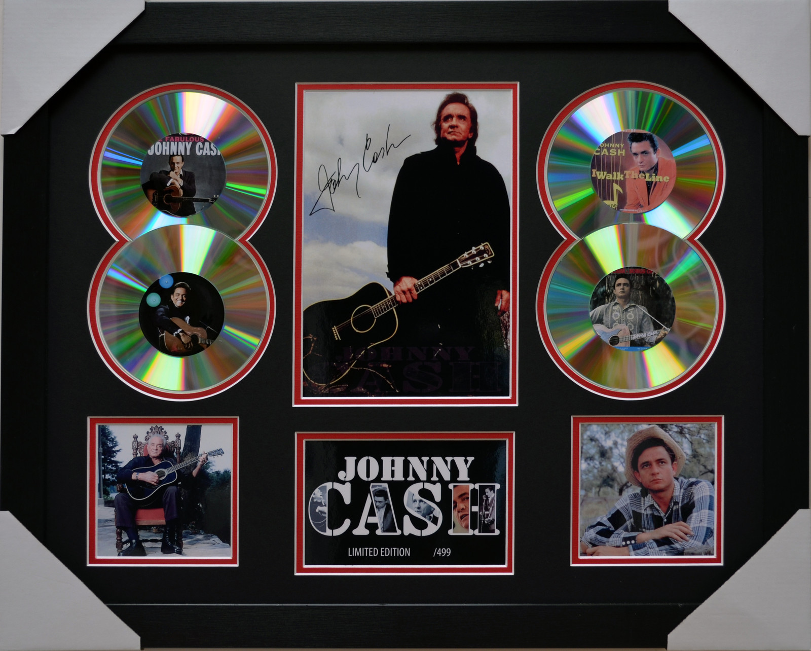 JOHNNY CASH MEMORABILIA FRAMED SIGNED LIMITED EDITION 4CD | eBay Australia