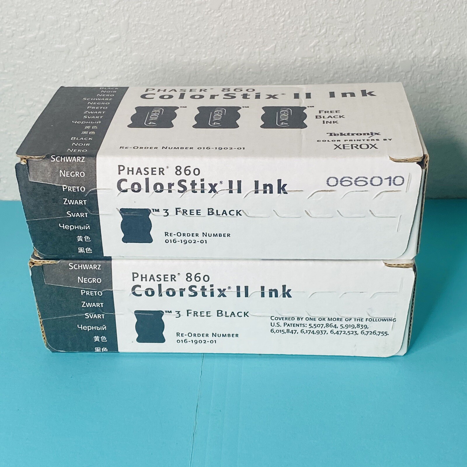 Xerox 4 Phaser 860 Colorstix II Ink Cartridges Techtronix BLACK Lot Of ...