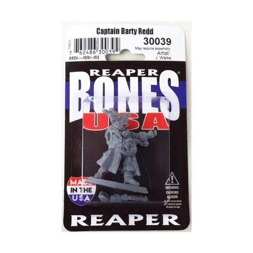 Captain Barty Redd Miniature Figure 25mm Heroic Scale Reaper Bones USA Reaper Mi 762486300394| eBay