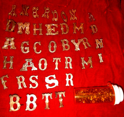 39 Assorted Hand-Crafted Sterling Silver Engraved Alphabet Letter ...