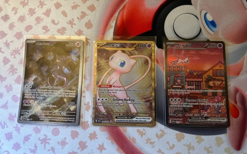 Pokemon 151 UPC Promo Card Set - Mew Ex, Mew Ex Metal, Mewtwo | eBay