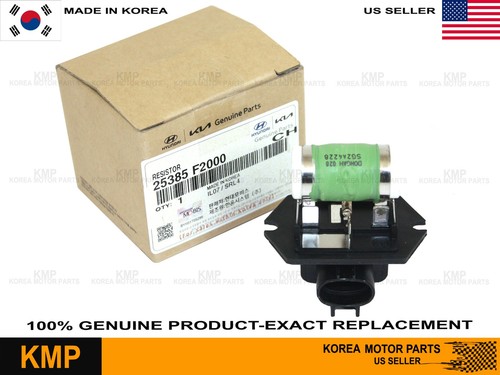 GENUINE FAN RESISTOR FOR 2017-2020 HYUNDAI 2011-2021 KIA # 25385-F2000 ...