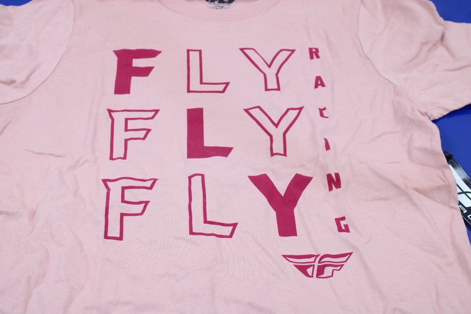 FLY RACING YOUTH TIC TAC TOE TEE SHIRT PEACH SIZE YOUTH LARGE 356 ...