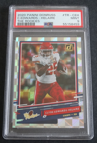 2020 Donruss #TR-CEH Cylde Edwards Helaire The Rookies Football Card ...