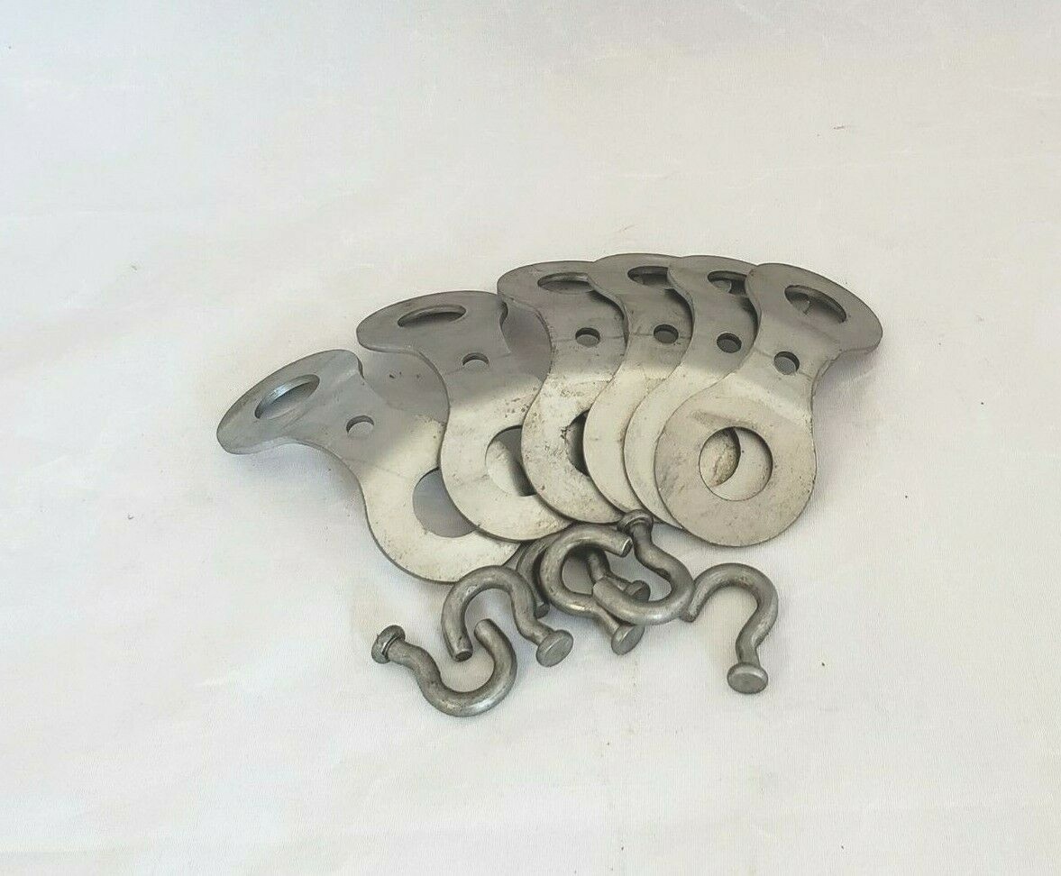 100 Heavy Duty Double Stake Swivels 1 Dozen Tapping Earth Anchor ...