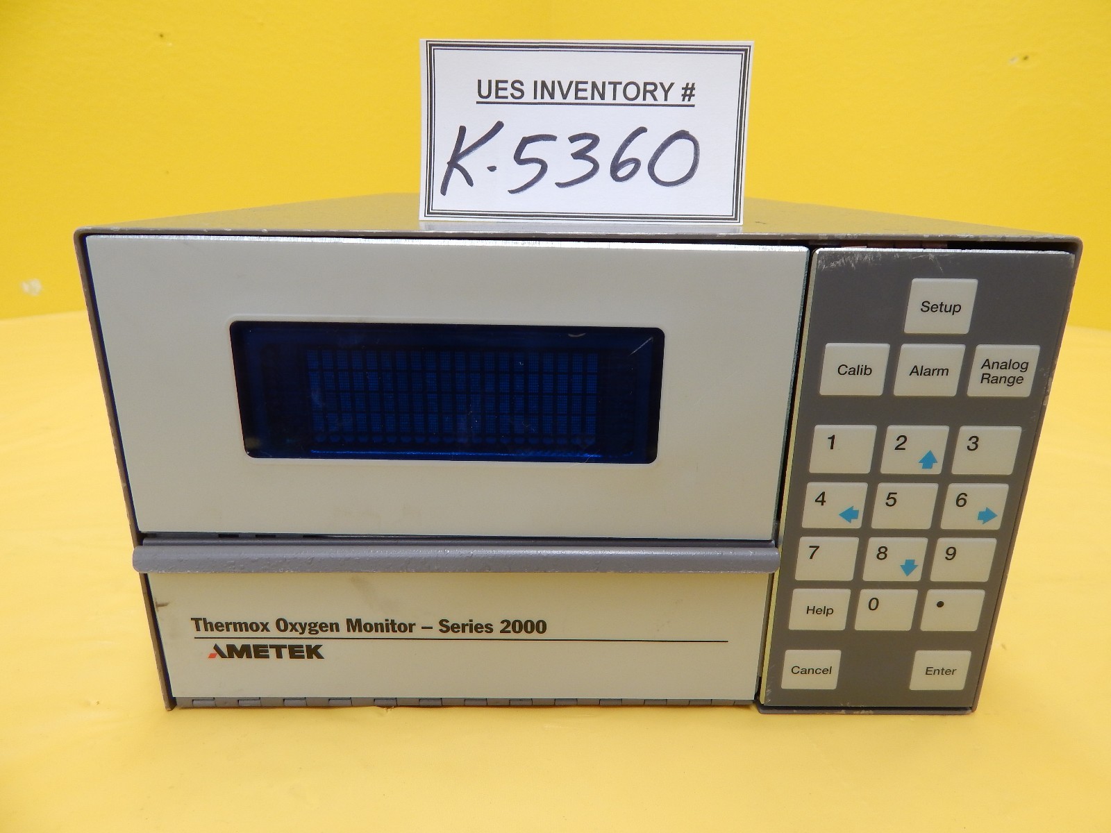 AMETEK Series 2000 ThermoX Flue Gas Monitor 80440se Working for sale ...