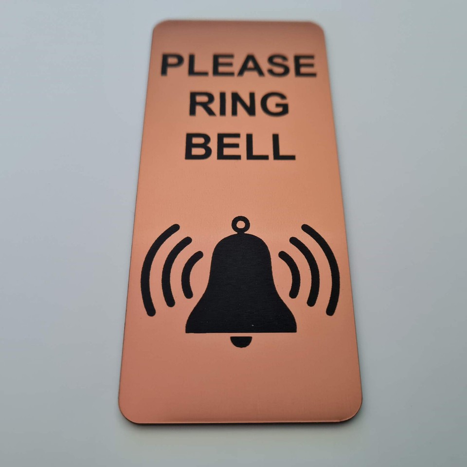 Please Ring Bell Sign Plaque Door Doorbell Ding Dong Buzzer Chime | eBay