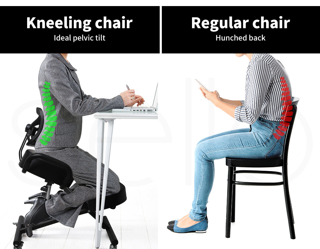 Levede Kneeling Chair Office Ergonomic Home Knee Seat Posture Back ...