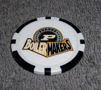 NCAA COLLEGE PURDUE BOILERMAKERS COLLECTIBLE POKER CHIP GOLF BALL ...