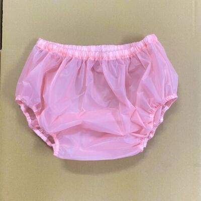 Soft PVC rubber pants smooth pink panties diaper pants incontinence ...