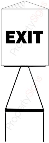 Triangle Lawn Sign EXIT | eBay